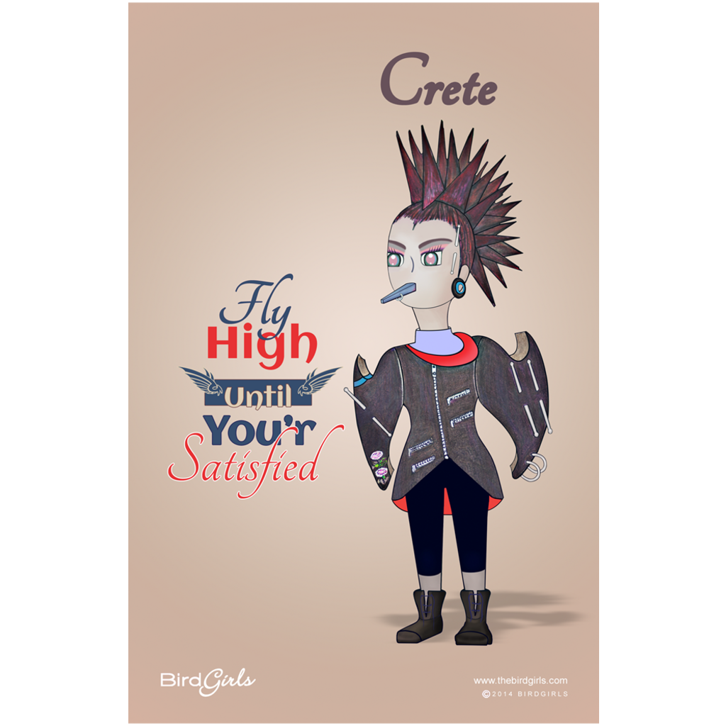 Crete Slogan Art Posters — The BirdGirls